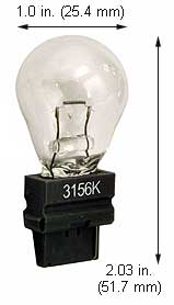 Miniature S8 3156K KRYPTON WEDGE BASE