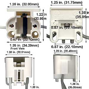 Fluorescent Fluorescent Sockets Compact Fluorescent Sockets G23 socket ...