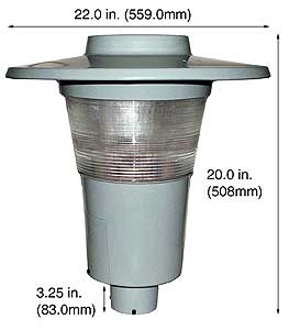 Fixtures H.I.D. Fixtures Flood Lighting Luminaire Top Post Fixture 175W
