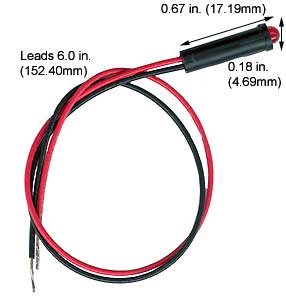 Miniature T1 NLED-4100H-24V-RED T1